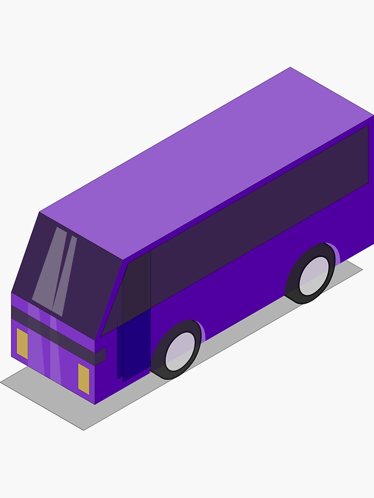 "Purple Bus" Sticker for Sale by Reethes | Redbubble