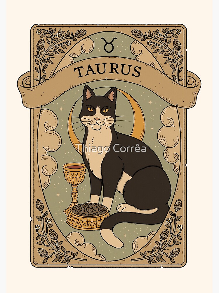 "Taurus - Cats Astrology" Poster for Sale by Thiago Corrêa | Redbubble