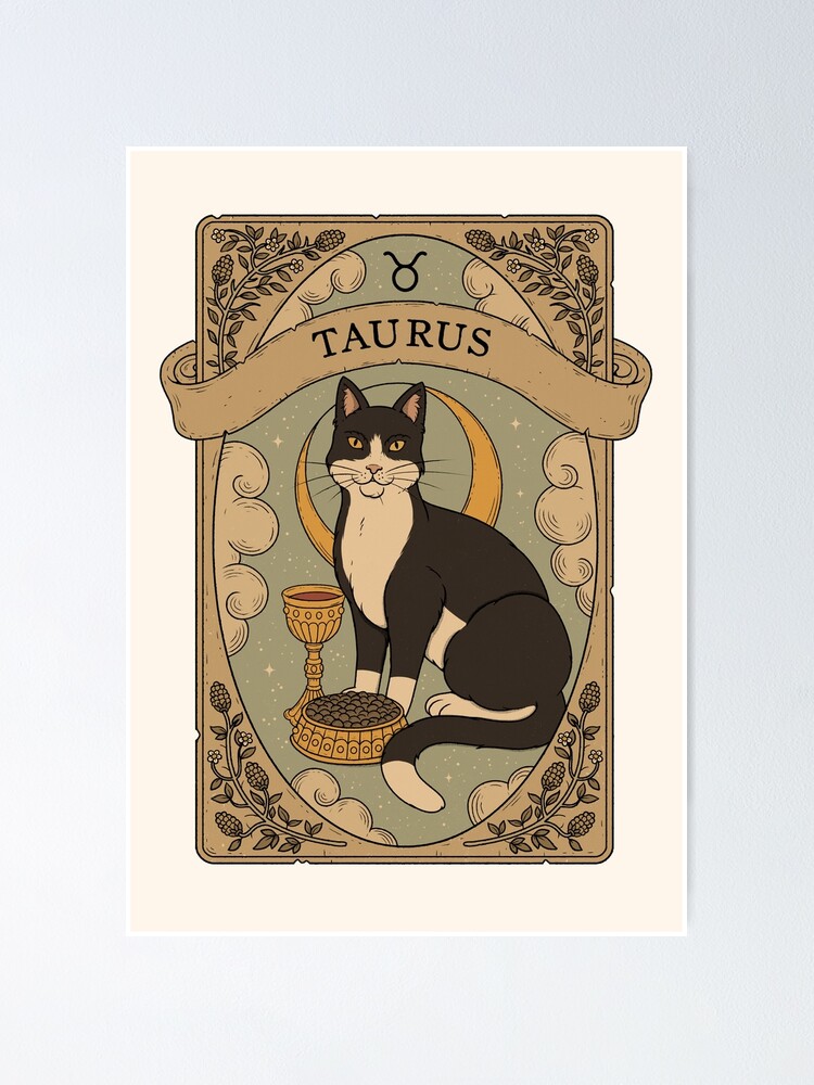 "Taurus - Cats Astrology" Poster for Sale by Thiago Corrêa | Redbubble