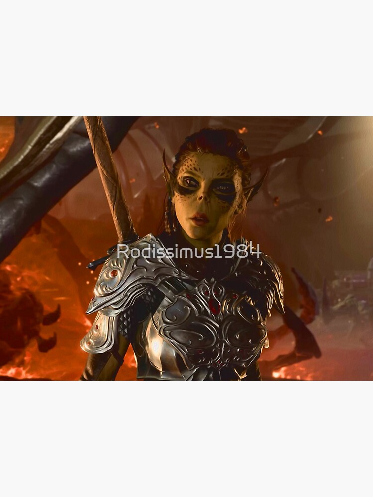 "Lae'zel Githyanki Fighter Adventurer close up" Sticker for Sale by ...