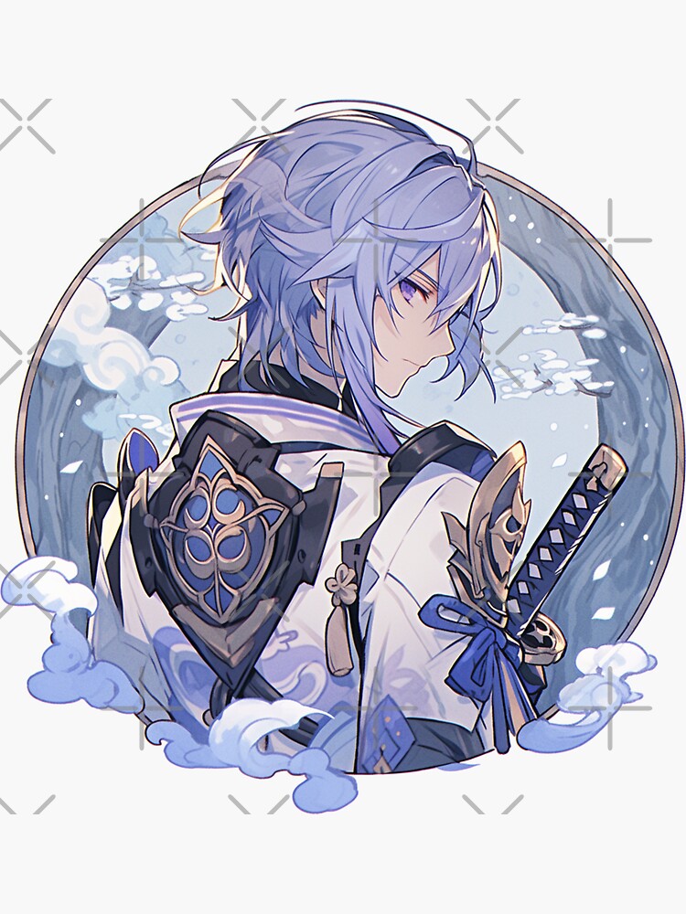 "Ayato - Genshin Impact" Sticker for Sale by SchellStation | Redbubble