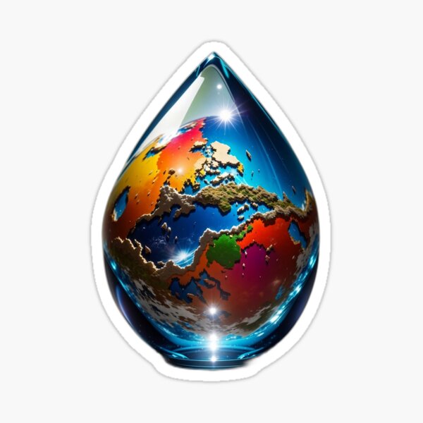 "Save Water Save Earth" Sticker for Sale by ArtisanAura007 | Redbubble