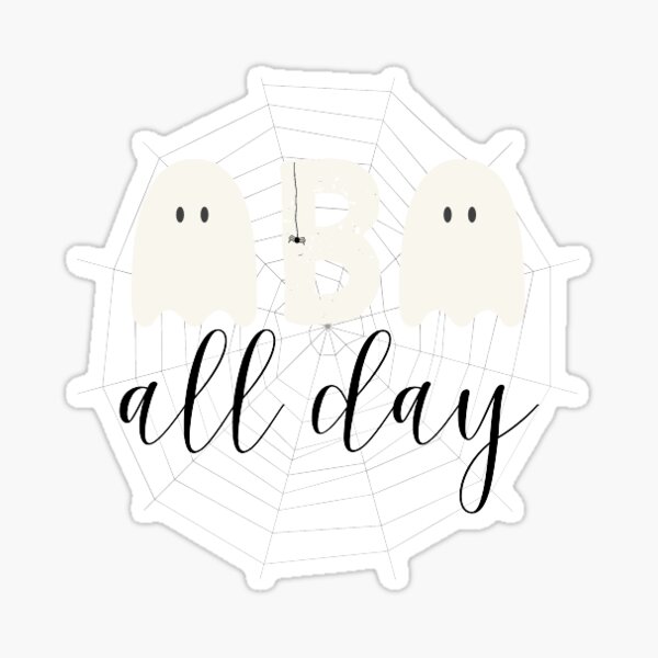 "ABA all day ghosts" Sticker for Sale by Emy Lovell | Redbubble