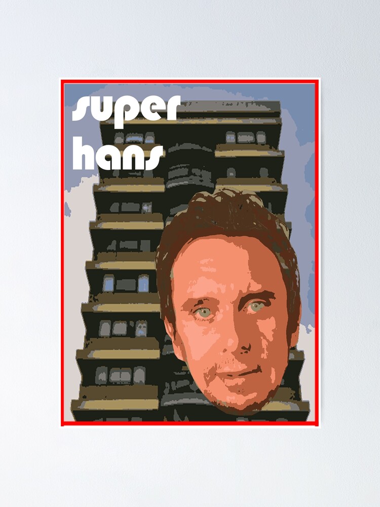 "Peep Show Super Hans 70's poster" Poster by hailtothethief | Redbubble