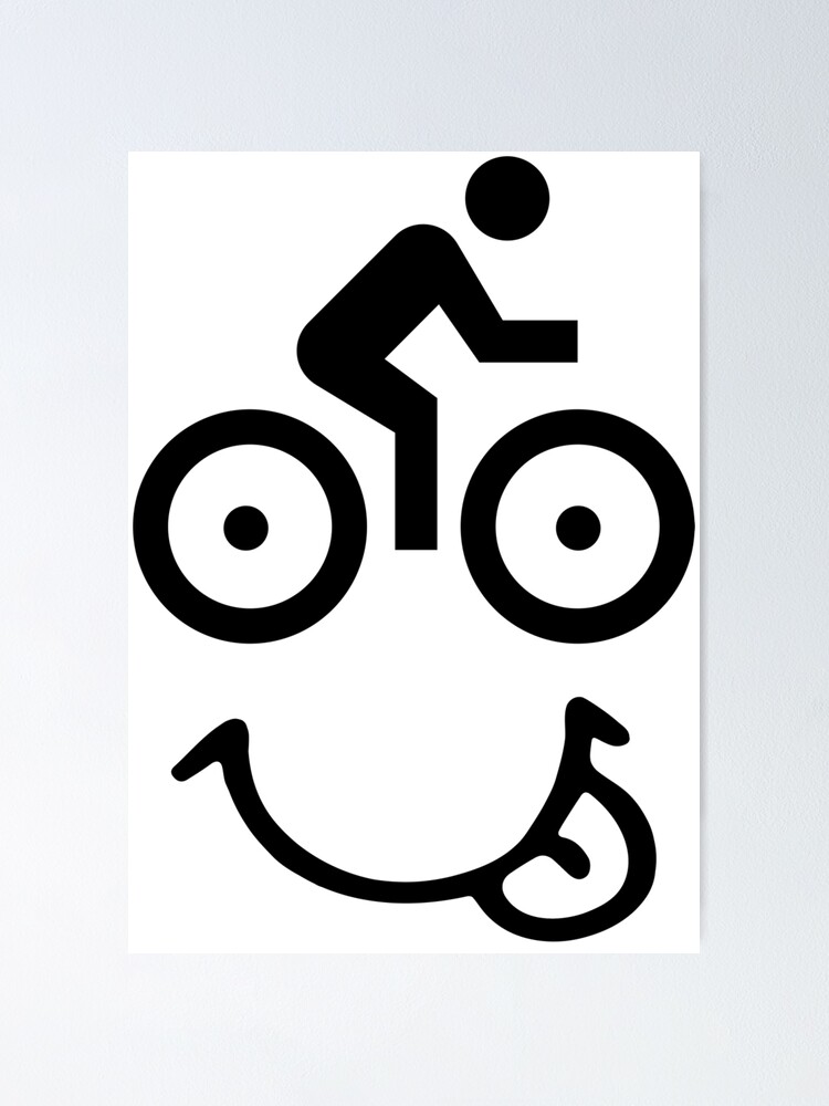 "Bicycle Face" Poster for Sale by nektarinchen | Redbubble