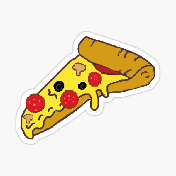 "Cartoon Pizza" Sticker for Sale by StickerTGo | Redbubble
