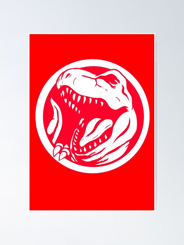 "Mighty morphin Power Rangers Red Ranger Power coin red rex" Poster by ...