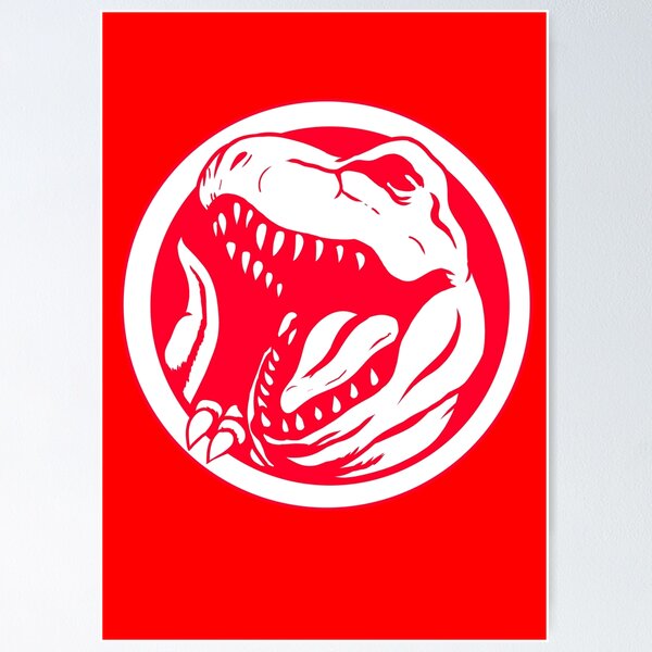 "Mighty morphin Power Rangers Red Ranger Power coin red rex" Poster by ...