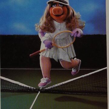 "Miss Piggy Cheating At Tennis" Sticker for Sale by Jenniferkate72 ...