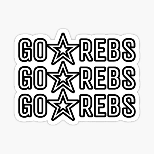 "Go Rebs" Sticker for Sale by UlgarinKatalan | Redbubble