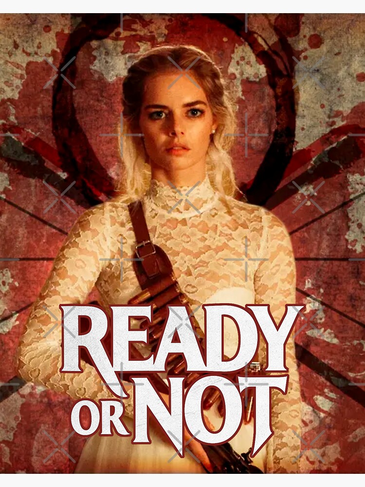 "Ready Or Not Horror Movie" Sticker for Sale by Urifin | Redbubble