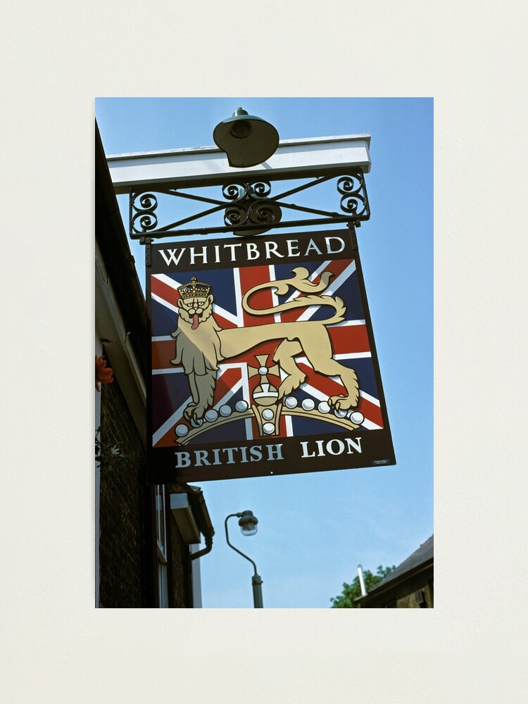 ""British Lion" pub sign." Photographic Print by dd-images | Redbubble