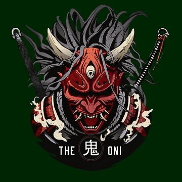 "The Oni" Sticker for Sale by milcahhelgar | Redbubble