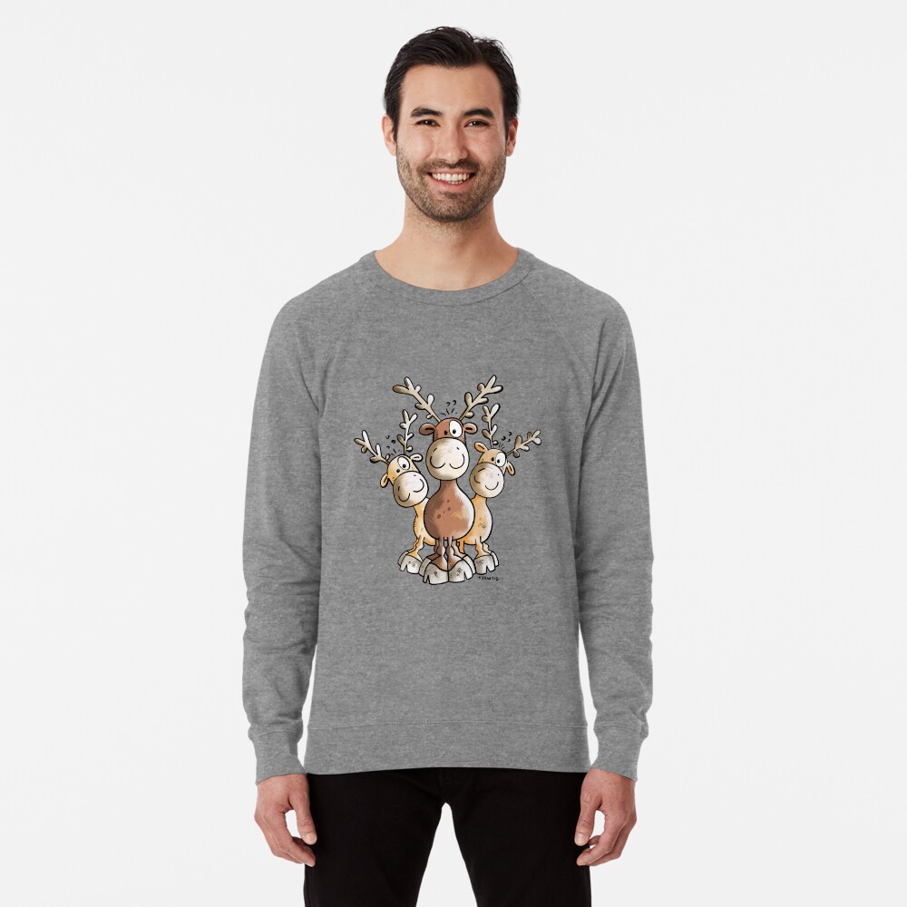 "Three Funny Reindeers" Art Print for Sale by modartis | Redbubble