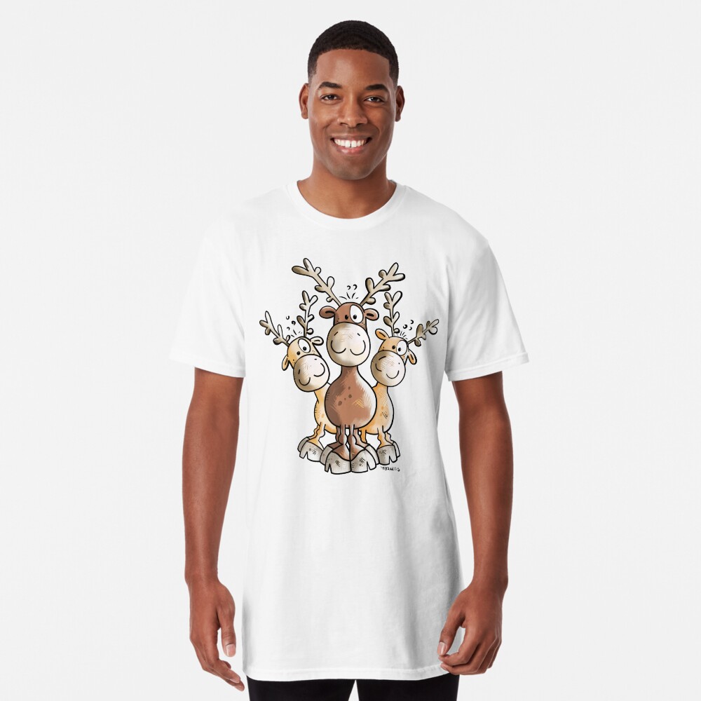 "Three Funny Reindeers" Art Print for Sale by modartis | Redbubble