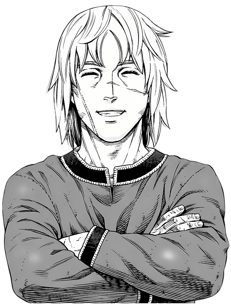 "Thorfinn Smiling Manga" Poster for Sale by MeganBearMode | Redbubble