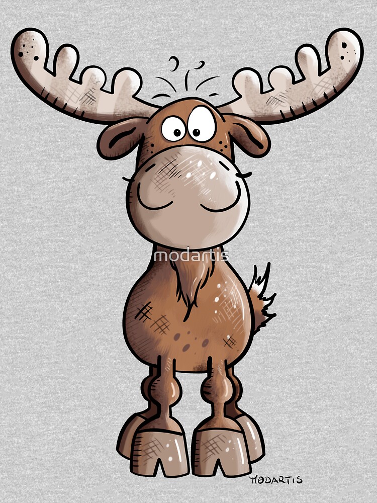 "Funny Fluffy Elk" T-shirt for Sale by modartis | Redbubble | elk t ...