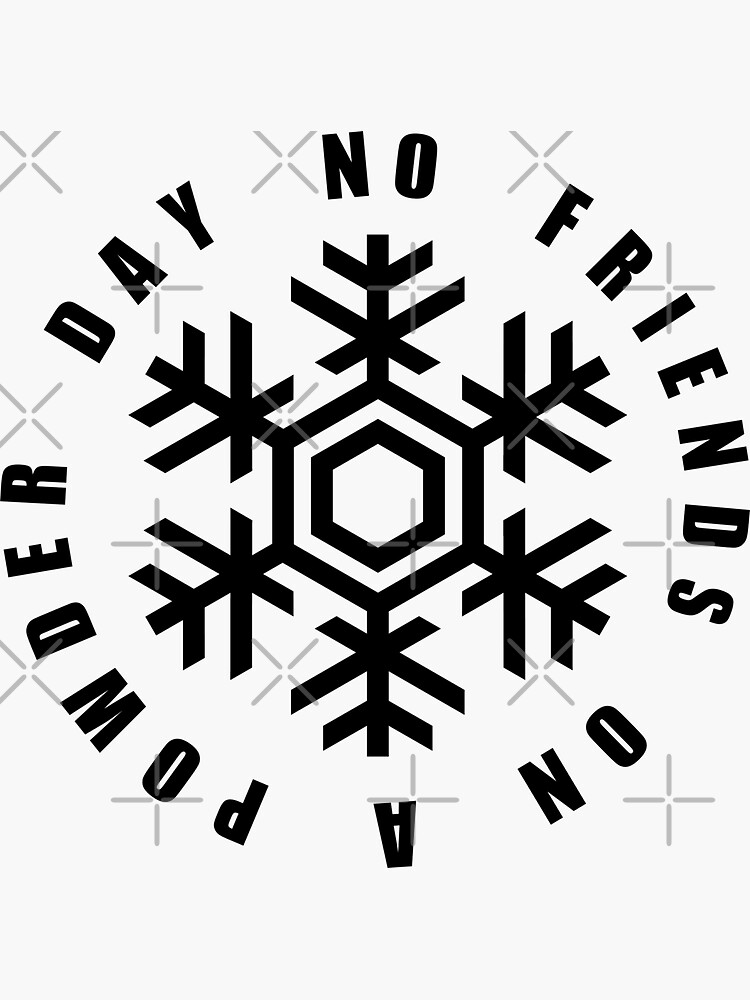 "Powder Day" Sticker for Sale by tjbrock2 | Redbubble