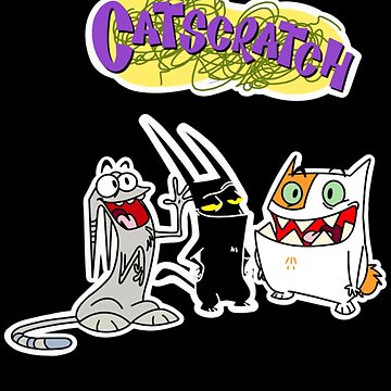 "Catscratch" Sticker by Angelonjeau | Redbubble