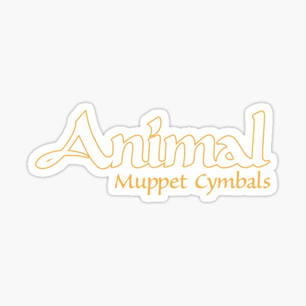 "Animal Cymbals" Sticker for Sale by MustardSoda | Redbubble