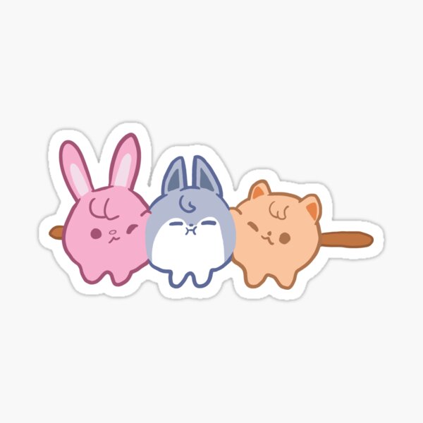 "3RACHA Mochi Stick SKZOO Stray Kids" Sticker for Sale by ETCollections ...
