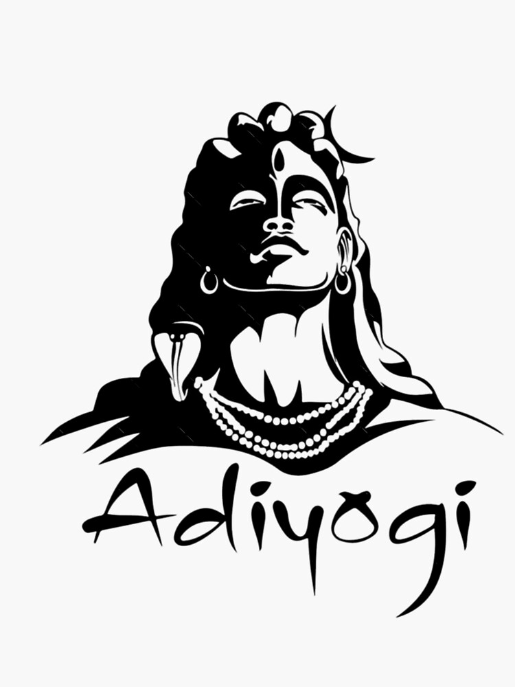 "Adiyogi Siva " Sticker for Sale by jkvwdapwr12 | Redbubble