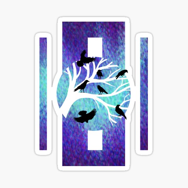 "Twilight Roost" Sticker for Sale by Aurora-Strix | Redbubble