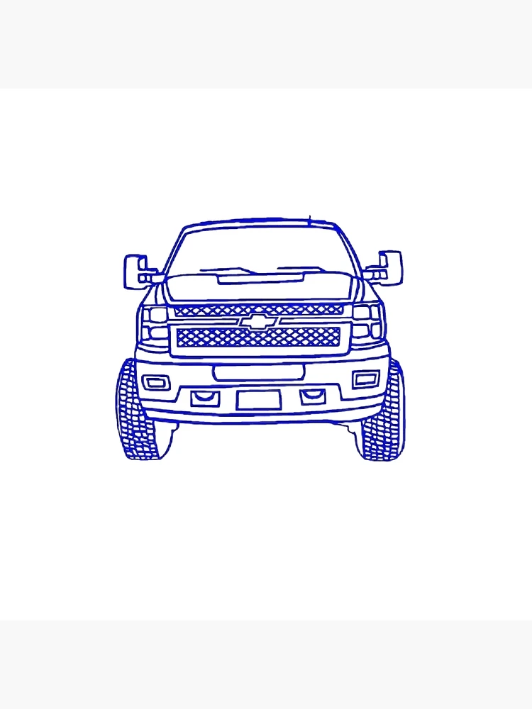 Lifted Chevy Truck Drawings