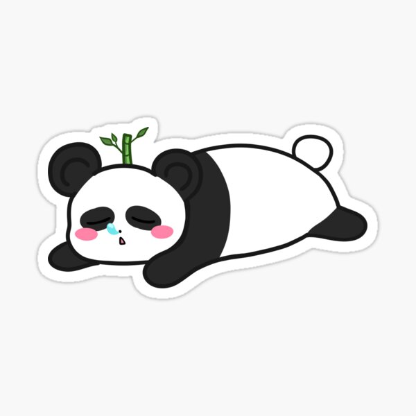"Sleeping Panda" Sticker for Sale by GigiQueenArts | Redbubble