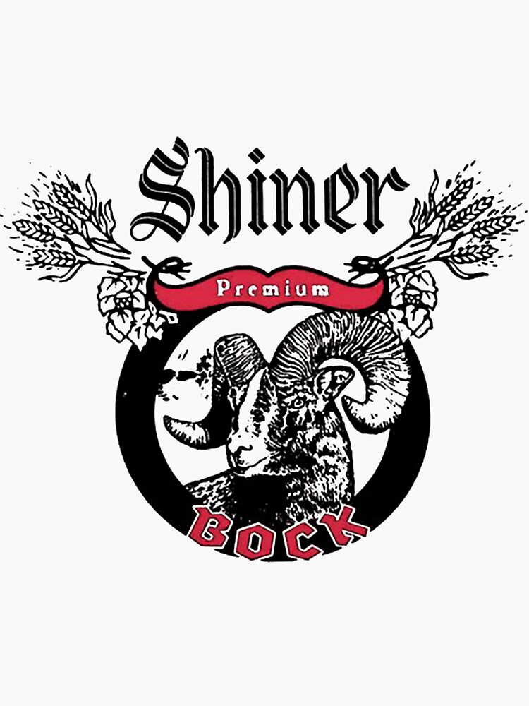 "Shiners-Bock-Beer-Shiners-Texas Logo" Sticker for Sale by ...