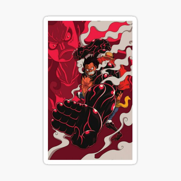 "Monkey D Luffy Gear 4" Sticker for Sale by HanahBeck | Redbubble