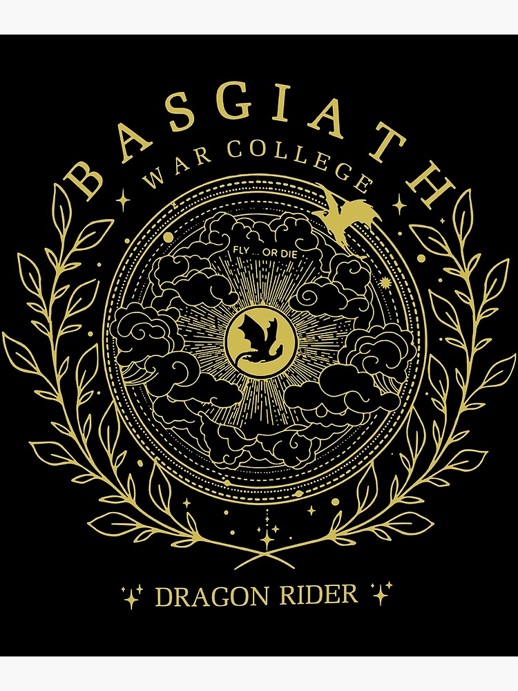 "Basgiath War College Fourth Wing Dragon Rider Fantasy Book Lover Gifts ...