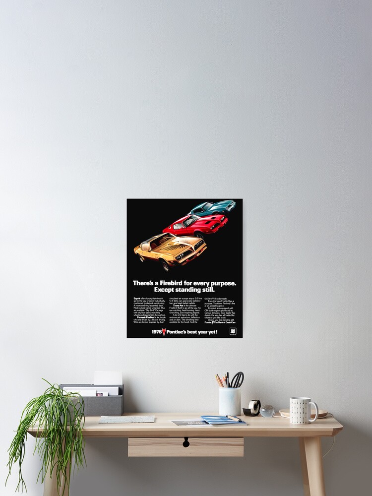 "PONTIAC FIREBIRD " Poster for Sale by adittaje | Redbubble