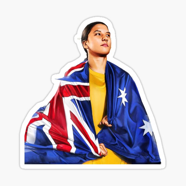 "Sam Kerr Australia" Sticker for Sale by maximinano100k | Redbubble