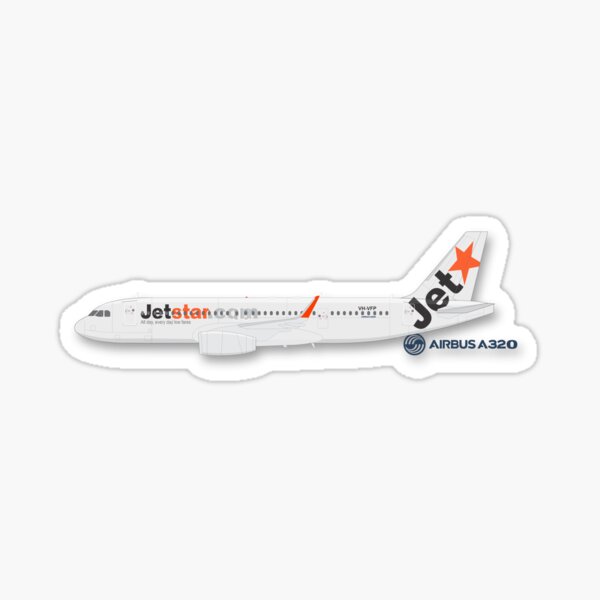 "Jetstar Airlines, Airbus A320" Sticker for Sale by GregThompson ...