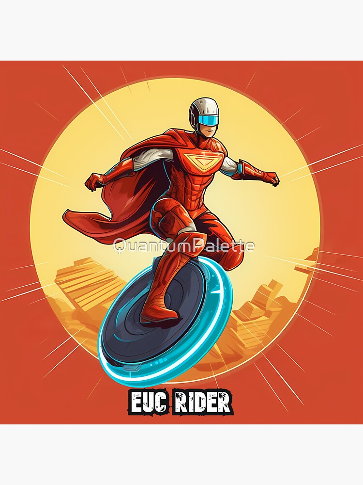 "EUC Rider" Sticker for Sale by QuantumPalette | Redbubble