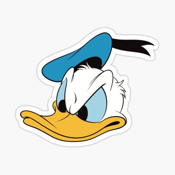 Donald Duck Head Angry