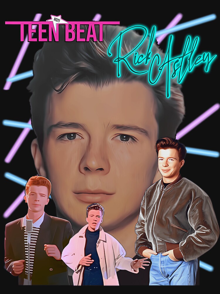"Rick Astley Teen Beat Fan Club" Essential T-Shirt for Sale by ...