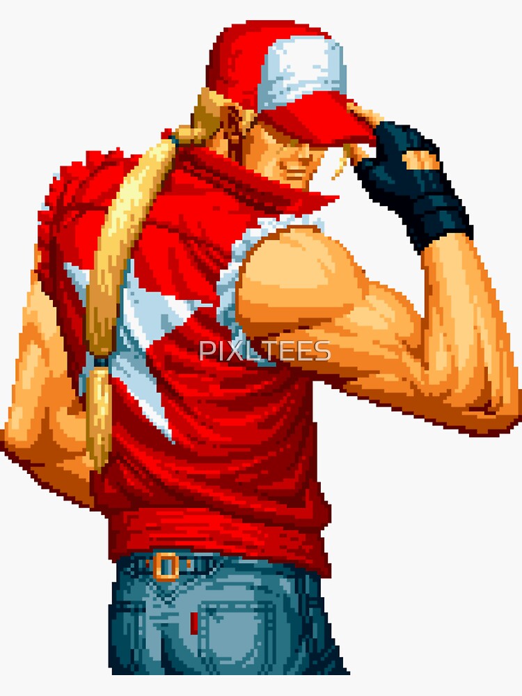 "KOF 94 INTRO TERRY BOGARD" Sticker by PIXLTEES | Redbubble