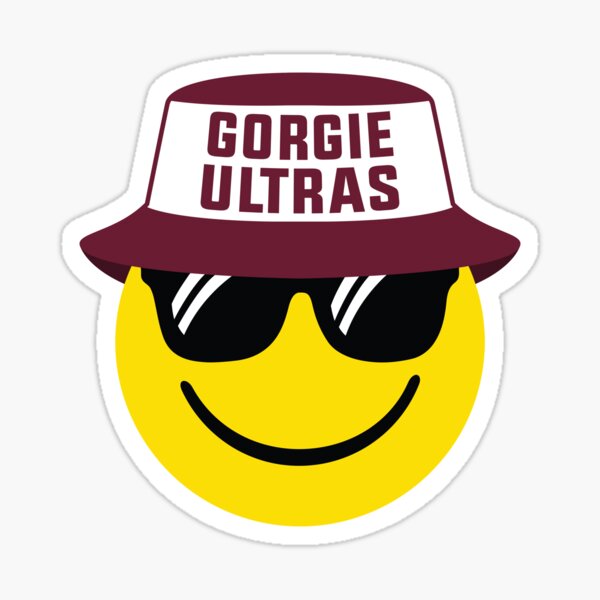 "Gorgie Ultras Smiley Face Hearts" Sticker for Sale by casualsofficial ...
