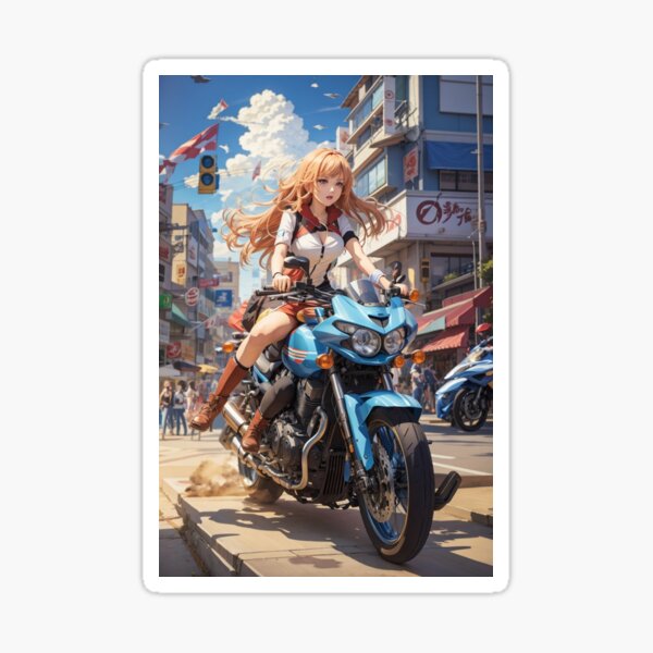 "Anime live to ride " Sticker for Sale by Kuki-shop | Redbubble