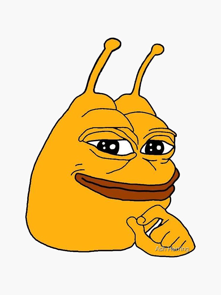 "Banana Slug Meme Sticker" Sticker for Sale by herringashleyc | Redbubble