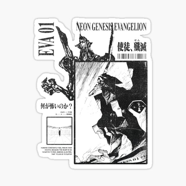 "EVA 01 - NEON GENESIS EVANGELION" Sticker for Sale by ANIMEMANGA ...