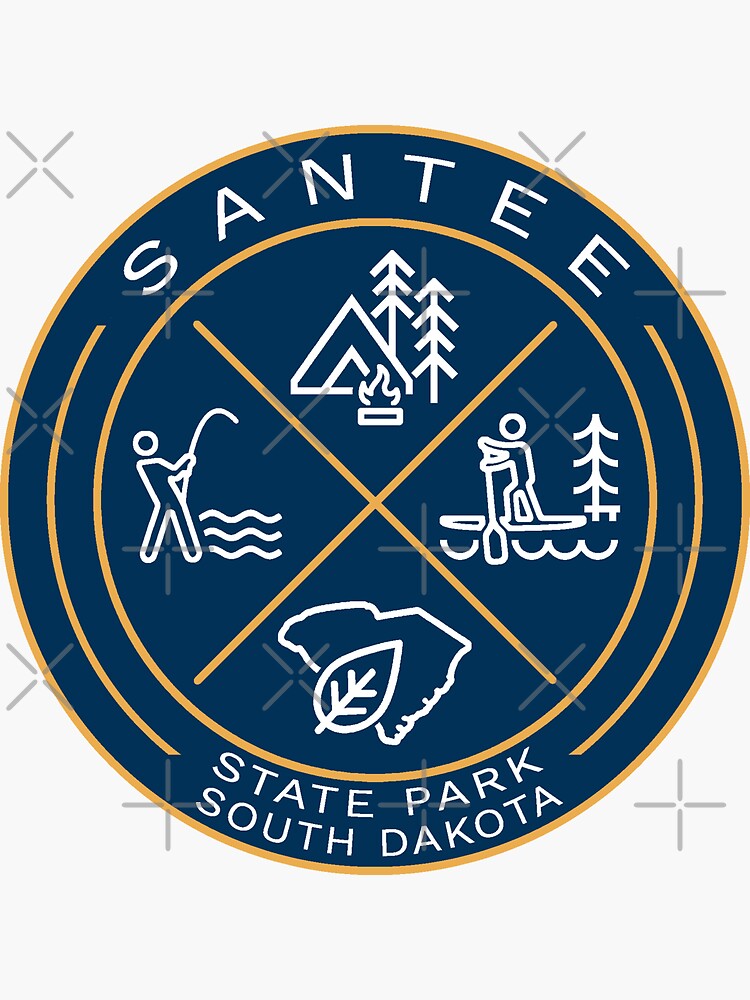 "Santee State Park SD Heraldic Logo" Sticker for Sale by VanyaKar ...