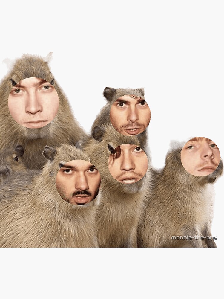 "joker out as capybaras" Sticker for Sale by monnie-the-one | Redbubble
