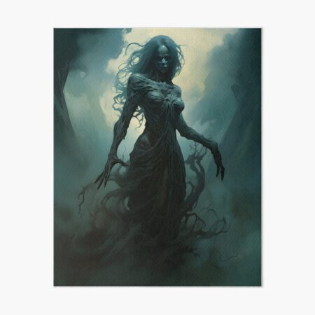 "Ghostly Seductive Female Wraith in a Fantasy Setting" Art Board Print ...