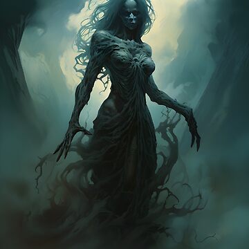 "Ghostly Seductive Female Wraith in a Fantasy Setting" Art Board Print ...