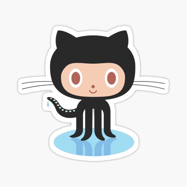 "GitHub sticker" Sticker for Sale by CodeCrush | Redbubble