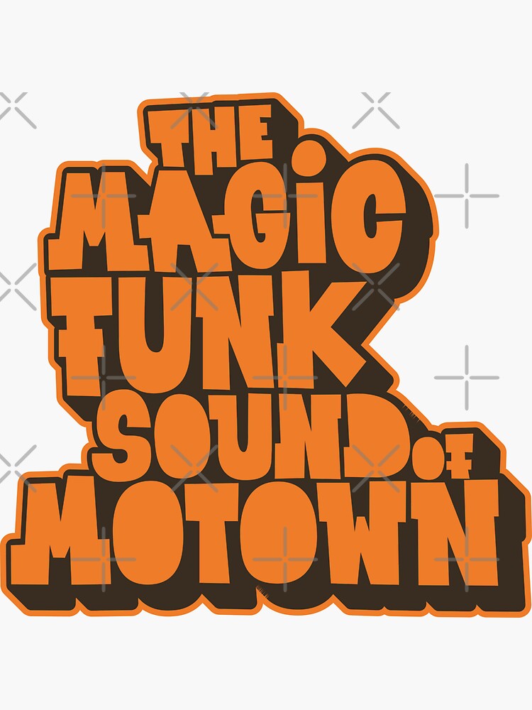 "Groove Through Time - Legendary Motown Funk and Soul Design" Sticker ...