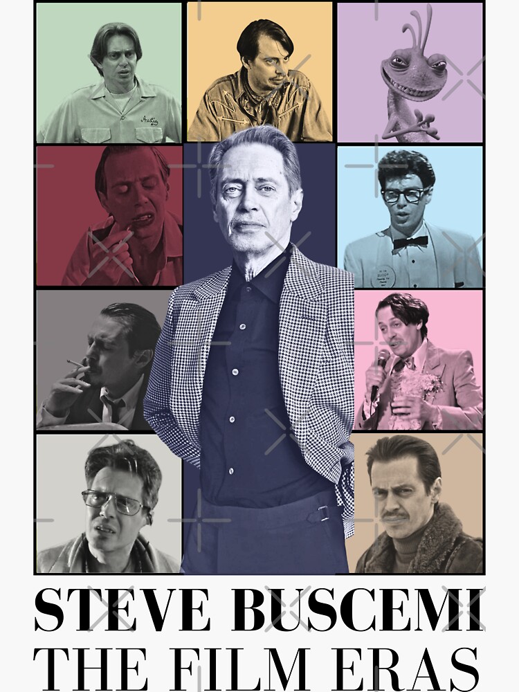 "Steve Buscemi Film Eras Tour" Sticker for Sale by buscemisbae | Redbubble